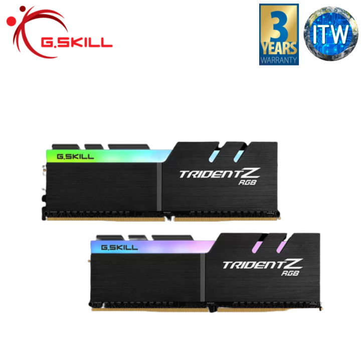 ITW | G.Skill Trident Z RGB 16GB(8GBx2) DDR4-3600Mhz CL18 1.35V Desktop Memory (F4-3600C18D ...