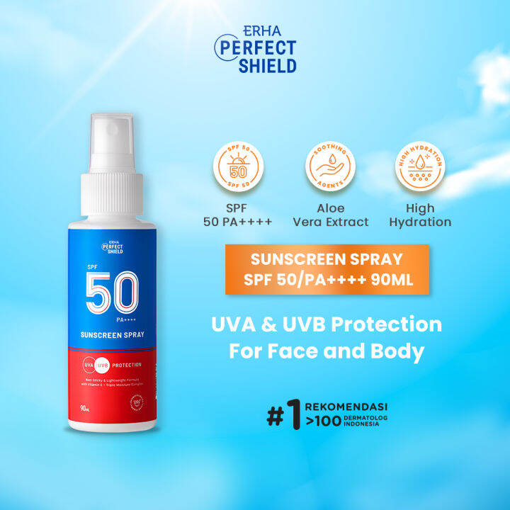 ERHA Perfect Shield Suncreen Spray 90 ml | Lazada Indonesia