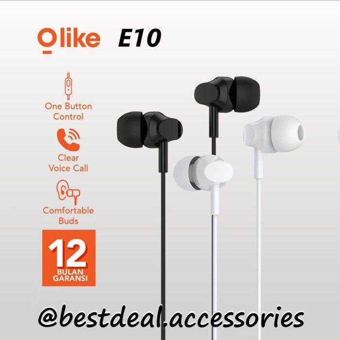 Olike E10 Earphone Headset 3.5MM with Mic (spt Robot RE101s RE10 RE20 ...