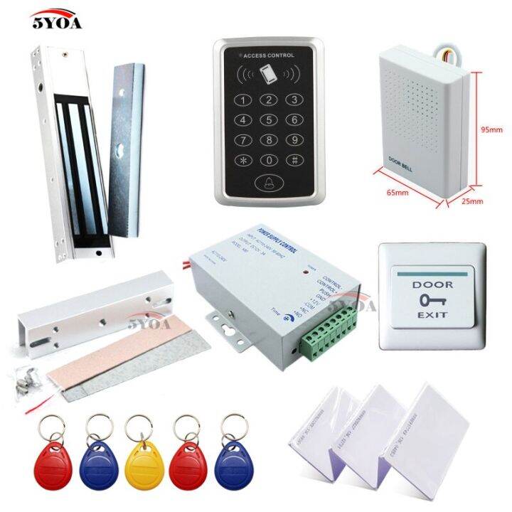 RFID Access Control System Kit Frame Glass Door Set+Eletric Magnetic ...