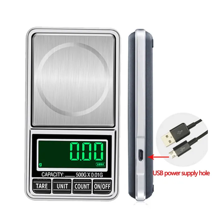 Mini Pocket Gram Digital Jewelry Scales 500g/300g/200g 0.01g Electronic ...