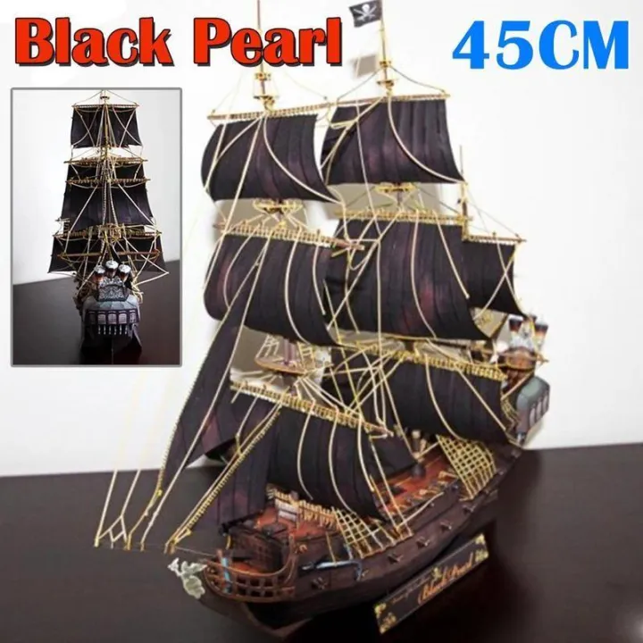 1:200 Scale Sailboat Model 45CM DIY Ship Assembly Model Handmade Toys ...
