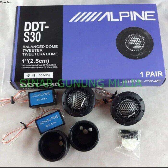 PROMO TWEETER MOBIL ALPINE DOME DDT-S30 1 PASANG CROSSOVER DDT | Lazada ...