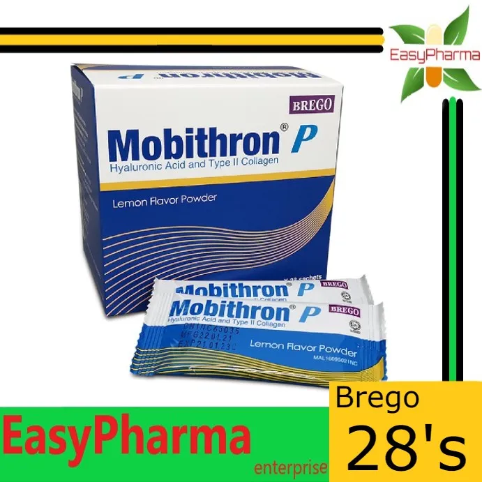 Brego Mobithron P ( 5gm x 28sachets ) Hyaluronic Acid and Type II ...