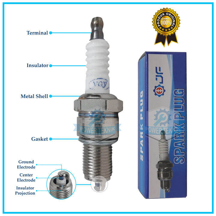 Busi Mesin Penggerak / Engine Pompa Air Sawah Alkon Sparkplug Engine ...