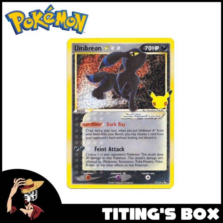 [EN] Pokemon TCG Umbreon Gold Star 17/17 - Celebrations | Lazada PH