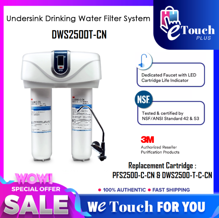 3M Under Sink Water Filter DWS2500T-CN / Indoor Water Filter | Lazada