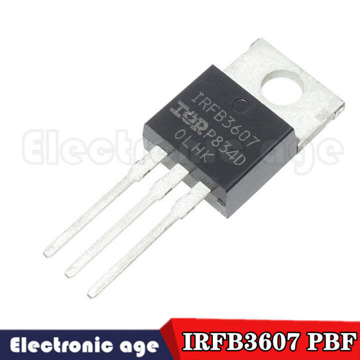 10ชิ้น IRFB3607PBF เดิมถึง220 IRFB3607 TO220 80A/75V MOSFET N-Channel ...