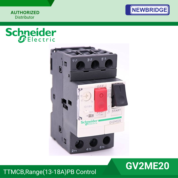 TeSys GV2, 3P, 13-18 A, thermal magnetic, screw clamp terminals by ...