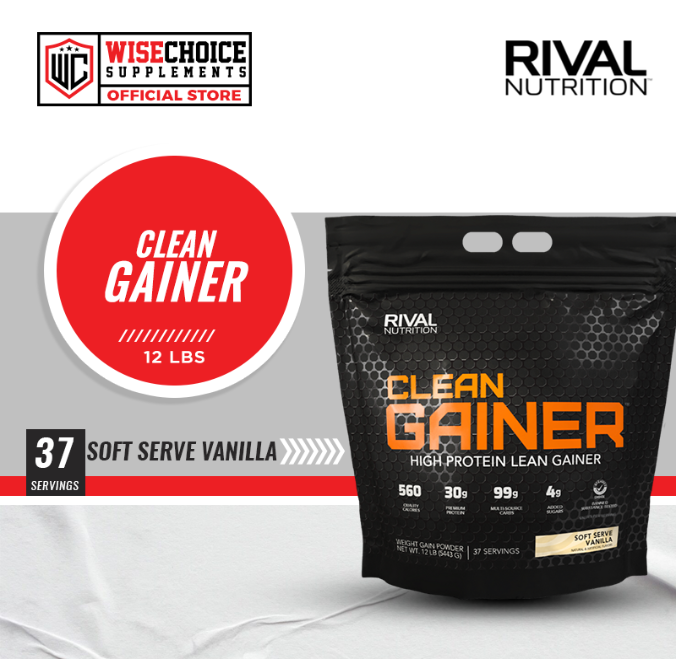 RIVALUS CLEAN GAINER 12 LBS SOFT SERVE VANILLA FLAVOR | Lazada PH