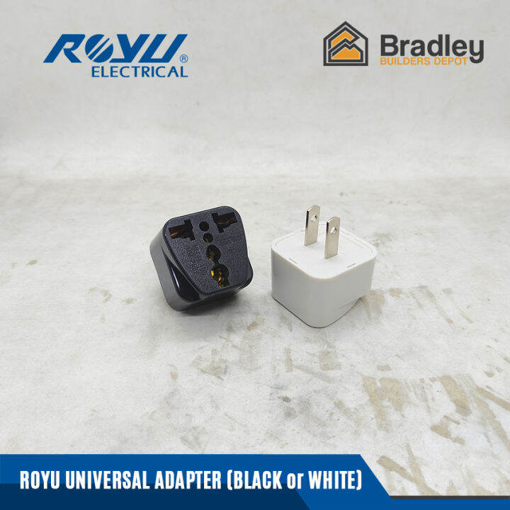 Royu Universal Adapter (Black or White) | Lazada PH