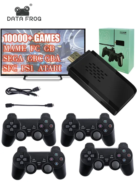 DATA FROG Video Game Console Retro Wireless Controller Game Stick 4K ...