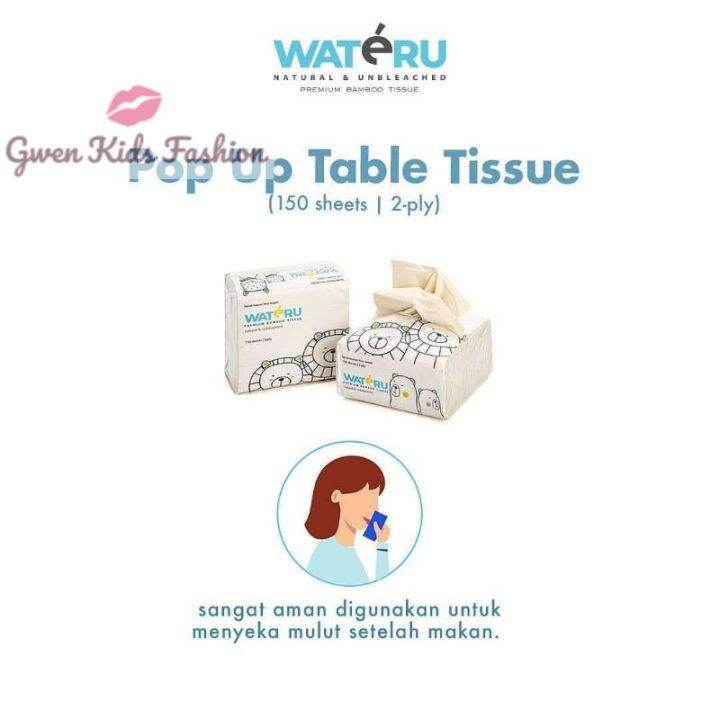GF - Wateru Natural Bamboo Tissue / Tisu Bambu - PopUp 150s | Lazada ...