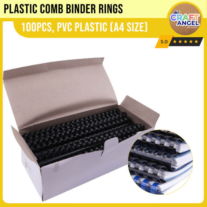 Plastic Ring Binder 100pcs A4 Size 21 Holes 50 - 150 Sheets Capacity ...