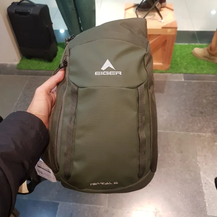 TAS SELEMPANG EIGER REVEAL SLING 4L - OLIVE | Lazada Indonesia