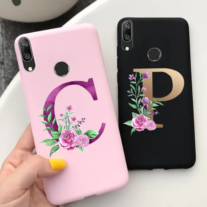 สำหรับ Huawei Y7 2019 DUB-LX1นุ่ม Slim ตัวอักษรน่ารักสำหรับ Huawei Y7 ...