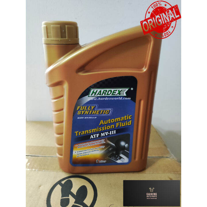 Hardex Fully Synthetic ATF MV-III - Auto Transmission Fluid - 1 liter ...