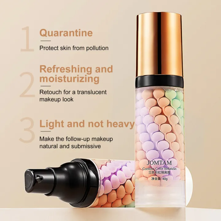 Contour Color Isolation Jomtam Tri-Lor Turn On Cream Waterproof Makeup ...