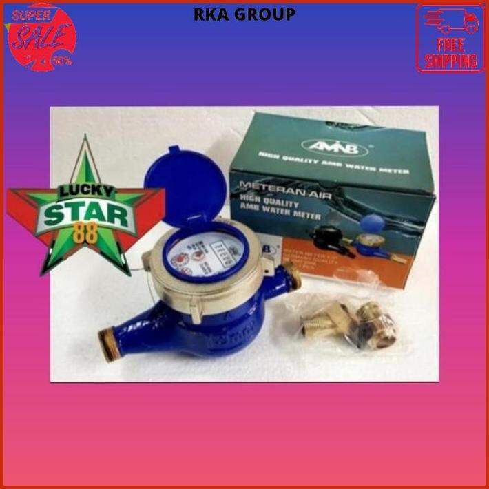 Meteran Air Pam Body Besi Pdam Amb ( Sni ) 1/2" N 3/4" Bukan Plastik ...