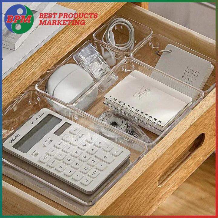 BPM Multiple Size Acrylic Transparent Storage Organizer Divider Tray ...