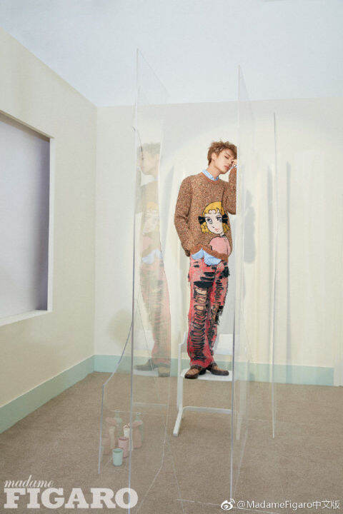 201812 Issue NINE PERCENT Lin Yanjun Evan Madame FIGARO Chinese Fashion Magazine Cover Inside ...