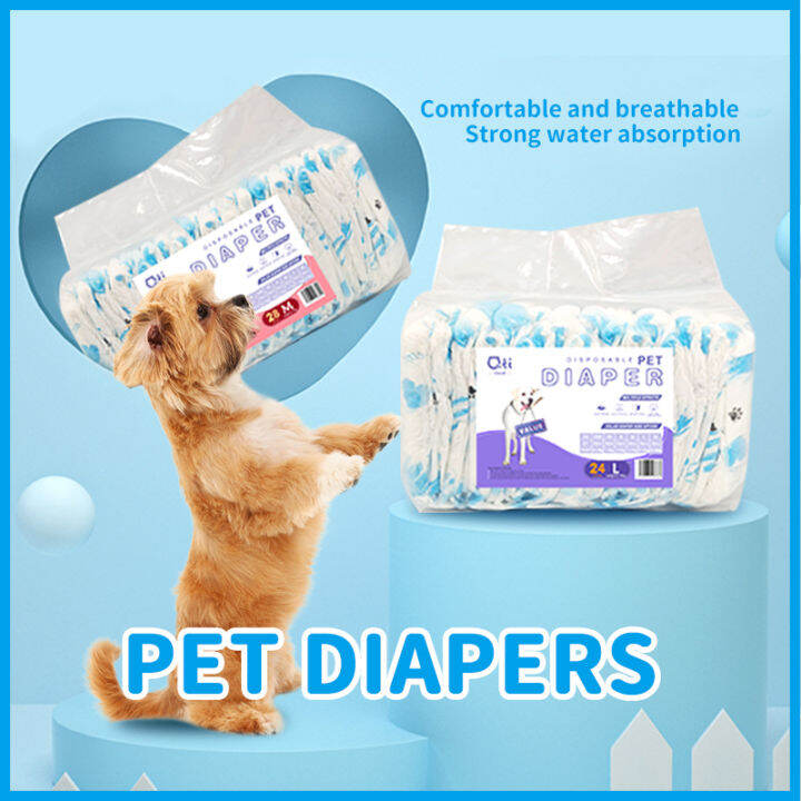 Qti Female Male Pet Cat Dog Diaper 36’s XS S M L XL Value Premium ...