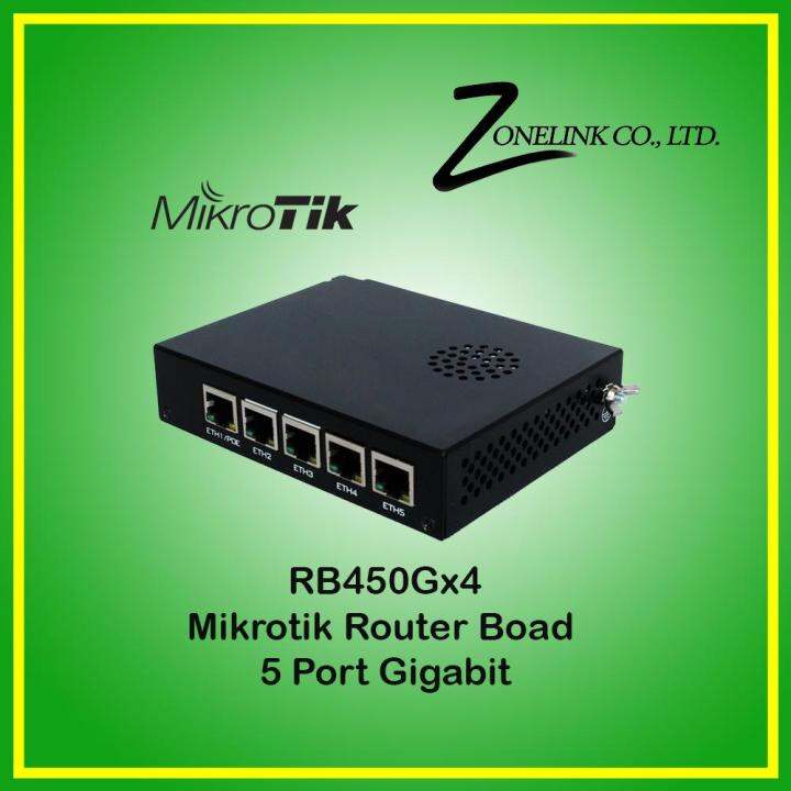 RB450Gx4 Four core 716MHz CPU, 1GB RAM, 5xGigabit Ethernet, PoE out on ...