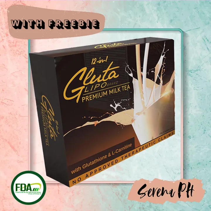 Gluta Lipo Premium Milk Tea 12 in 1 5 Sachets Original Healthy Fit ...