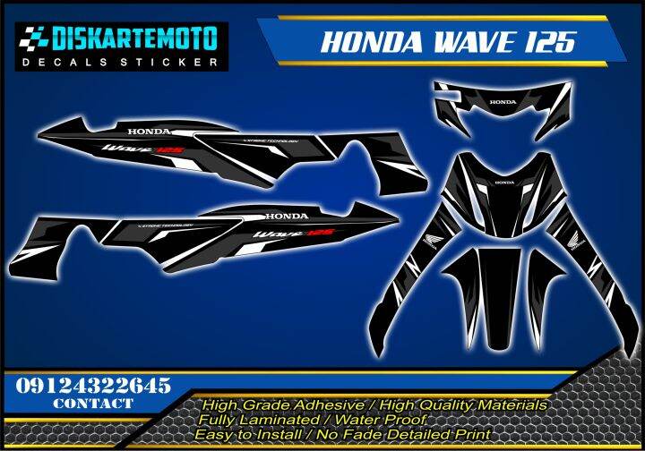 Honda Wave 125 Decals Sticker | Lazada PH