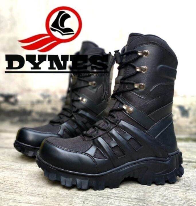 sepatu pdl pria boots ujung besi tactical safety kerja | Lazada Indonesia