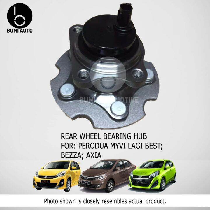 Perodua Myvi Lagi Best, Bezza, Axia Rear (Belakang) Wheel Bearing Hub ...