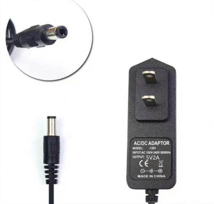 DC/Adapter 5v 2A 5.5X2.5mm สีดำ | Lazada.co.th