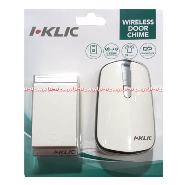 Moztec Wireless Door Chime 1 Bell Tanpa Kabel Wairles Bel Pintu Wireles ...