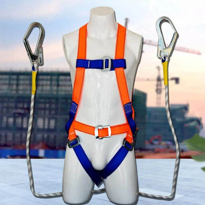 Safety Full Body Harness Protection Belt 2M Rope Type O Hooks Original ...