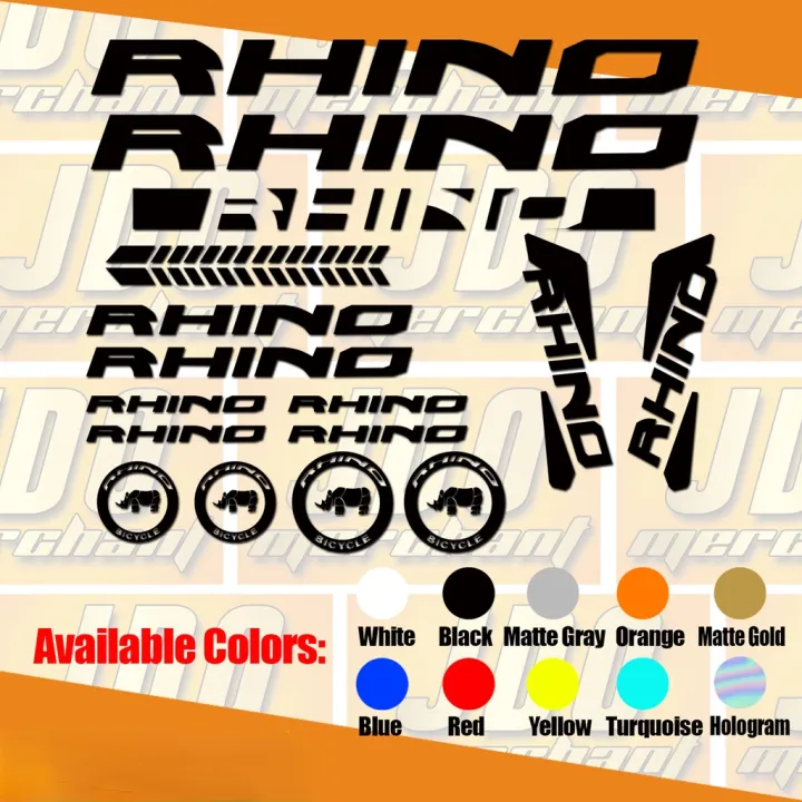 FESA Rhino bike Stickers Rhino sticker Decals | Lazada PH