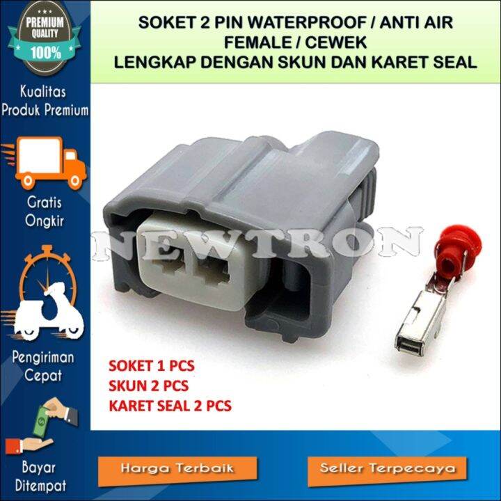 Soket 2 Pin Nozzle Injektor Avanza-Rush-Xenia-Terios-Calya-Sigra-Vios ...