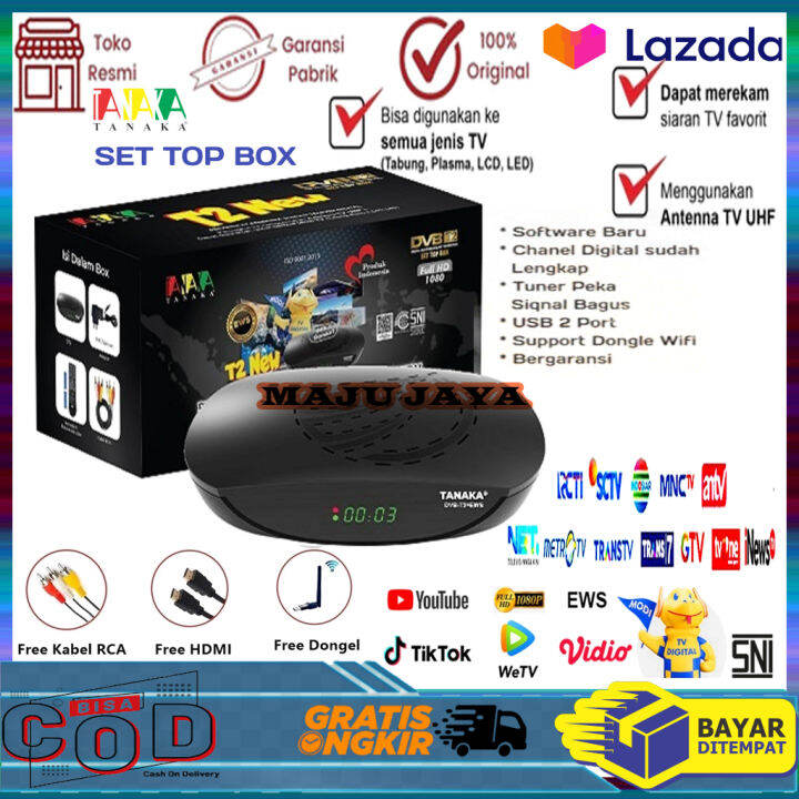 STB Digital DVB T2 Tanaka type T2 New STB DVB-T2 tanaka T2 NEW BISA ...