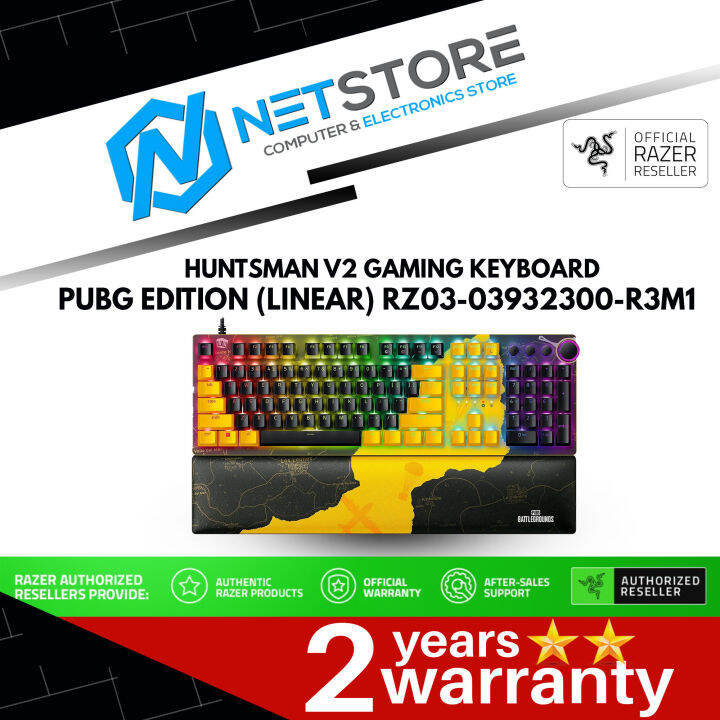 RAZER HUNTSMAN V2 GAMING KEYBOARD PUBG EDITION (LINEAR) RZ03-03932300 ...