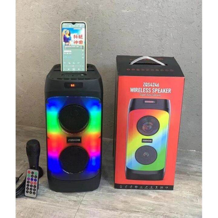 ZQS 4246 wireless speakers party big professional dj bluetooth speaker ...