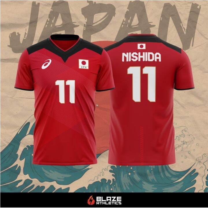 RED Japan Olympic Volleyball Jersey | Lazada PH