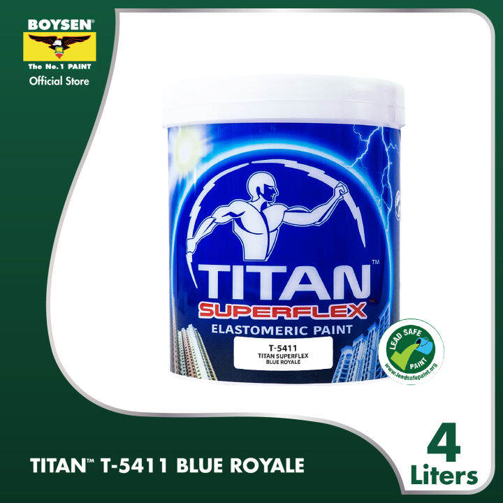 Titan Superflex Elastomeric Paint Blue Royale T5411-4L | Lazada PH