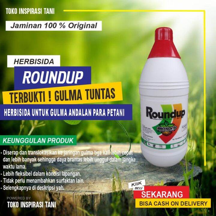 Roundup 1 liter/Roundup Herbisida Obat Pembasmi Rumput Liar 1 Liter ...