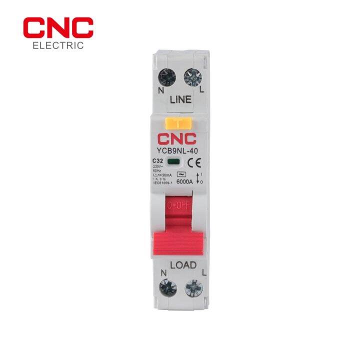 CNC YCB9NL-40 18mm RCBO Residual Current Circuit Breaker with Over ...