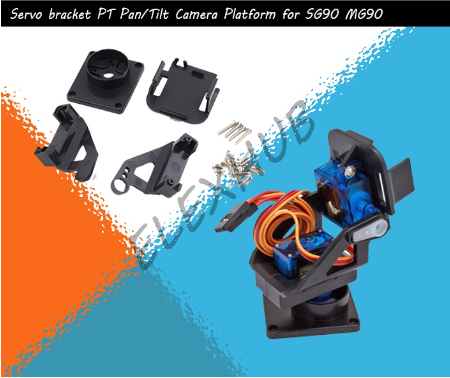 Servo bracket PT Pan/Tilt Camera Platform for SG90 MG90 | Lazada PH