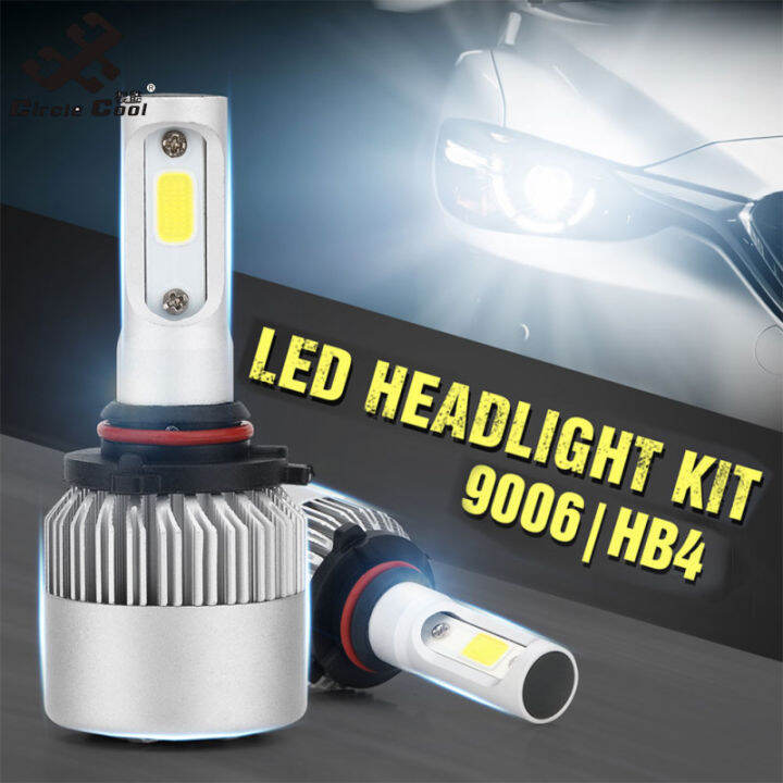 วงกลมกระเป๋าสุดเท่ของ2 COB LED Autoไฟหน้ารถ,40W 10000LM All In OneรถLEDไฟหน้าหลอดไฟไฟตัดหมอก,สี ...