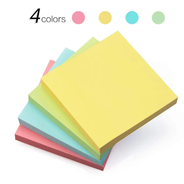 Sticky Notes 100 sheets Assorted Colour 76mm X 76mm | Lazada PH