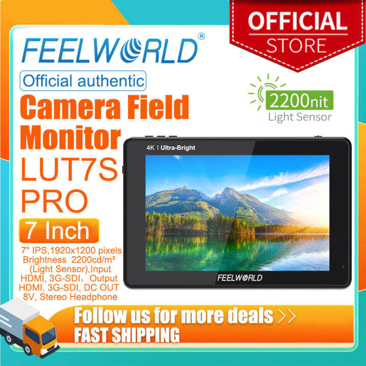 FEELWORLD LUT7S PRO 7 Inch 2200nits 3D LUT Touch Screen DSLR Camera ...