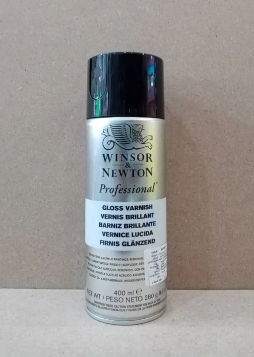 สเปรย์เคลือบภาพ Gloss Varnish Spray Winsor And Newton ขนาด 400 Ml
