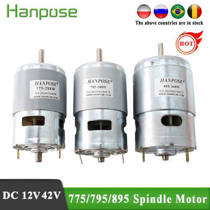 Durable 775 795 895 Spindle Motor 3000-12000 Rpm Motor Brush Dc Motors ...
