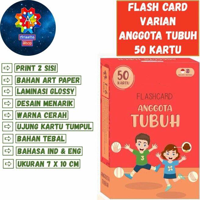Flash Card Mainan Edukasi Anak Flashcard Anak Edukatif Varian Anggota ...